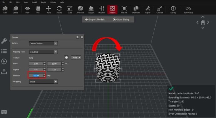How to Apply Texture in ideaMaker